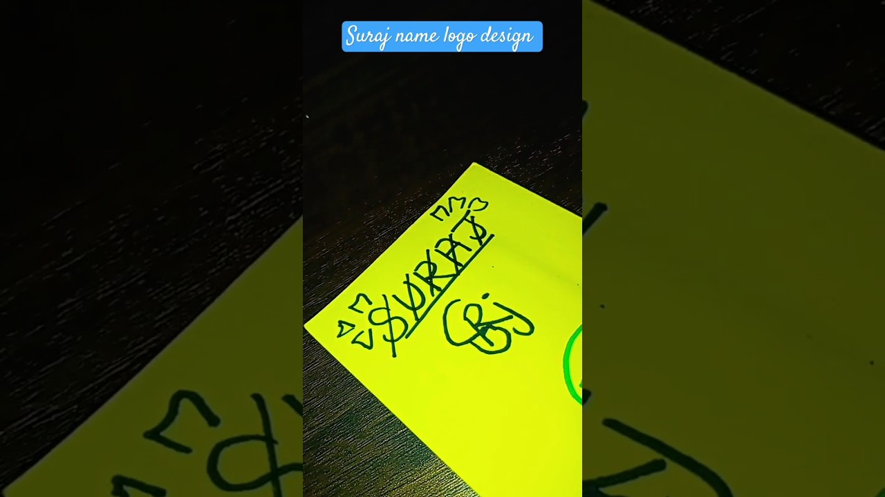 Suraj name logo design art #drawing #art #artist #logoart #logodesign # ...