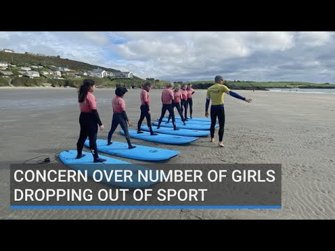 Concern over number of girls dropping out of sport - YouTube