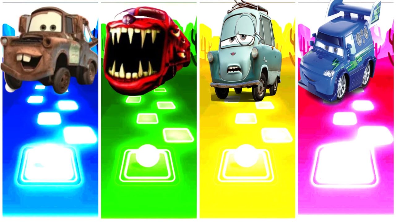 Tow Mater Eater 🆚 Train Exe 🆚 Professor Z Car Eater 🆚 Sally Carrera Car ...