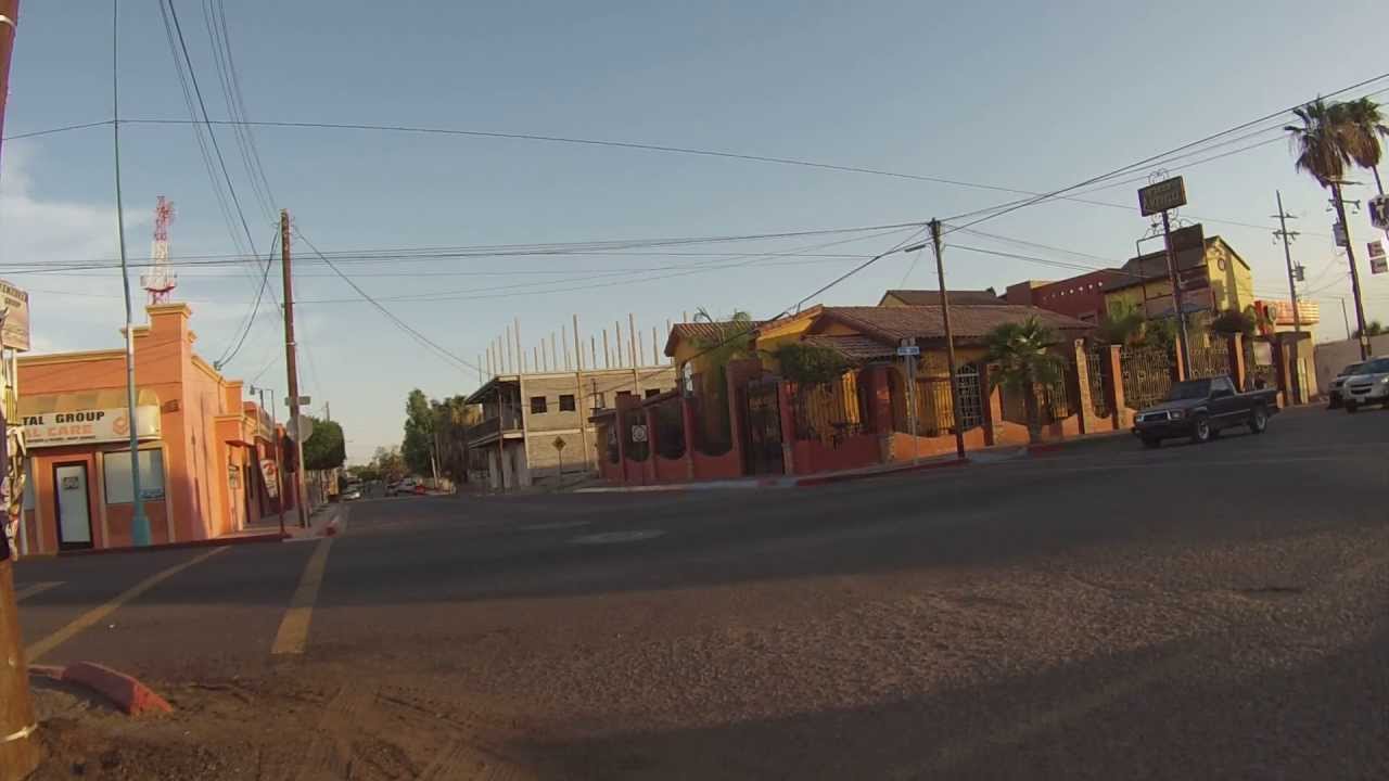 Los Algodones, Mexico - Rearview of the other side of the U.S. Border ...