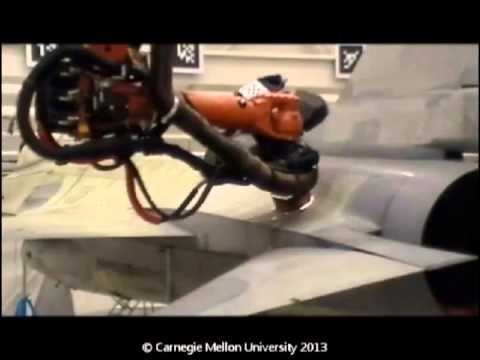 Air Force Full-Aircraft Robotic Laser Paint Removal - YouTube