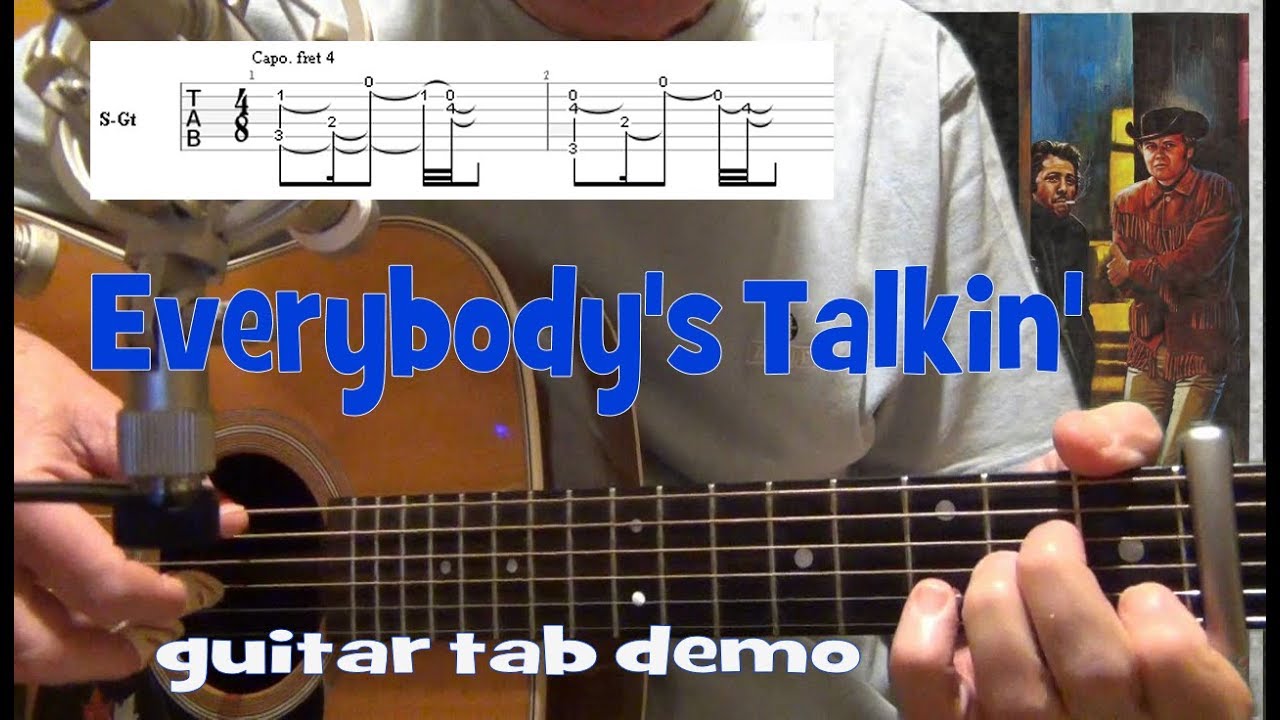 Everybody's Talkin' -Guitar tab demo - YouTube