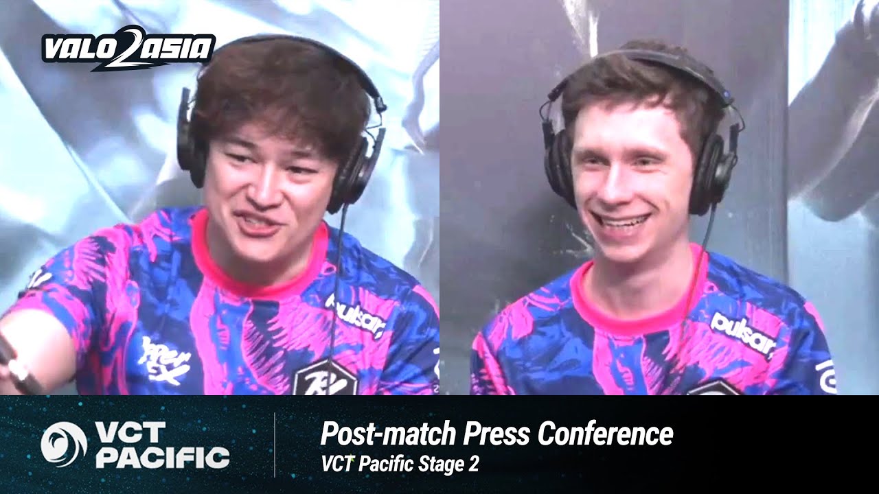 Paper Rex (PRX vs. DRX) VCT Pacific Stage 2 Post-match Press Conference ...