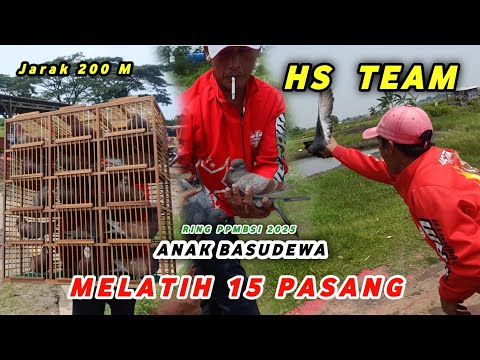 JOOSSS...15 Pasang HS TEAM Melatih Merpati Balap Jarak 200 M Lap. BKT MARUNDA JAKARTA - 3 Mei 2025