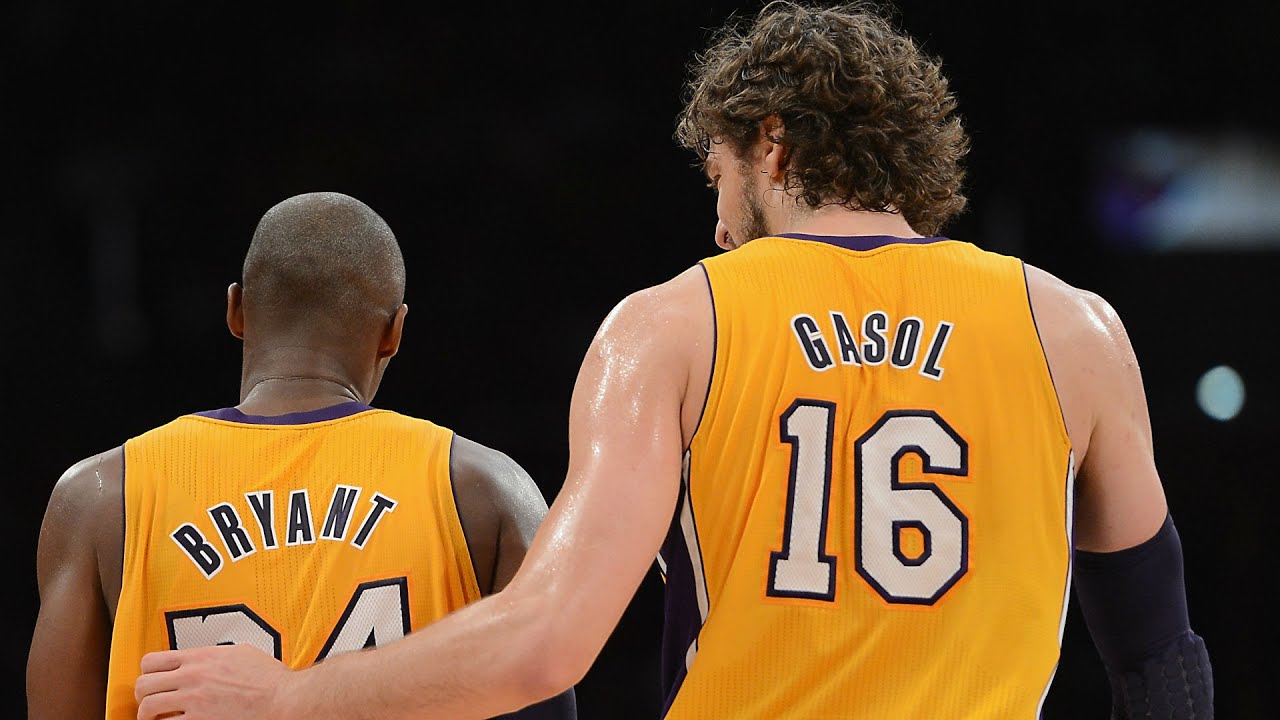 Kobe Bryant and Pau Gasol | One last time - YouTube
