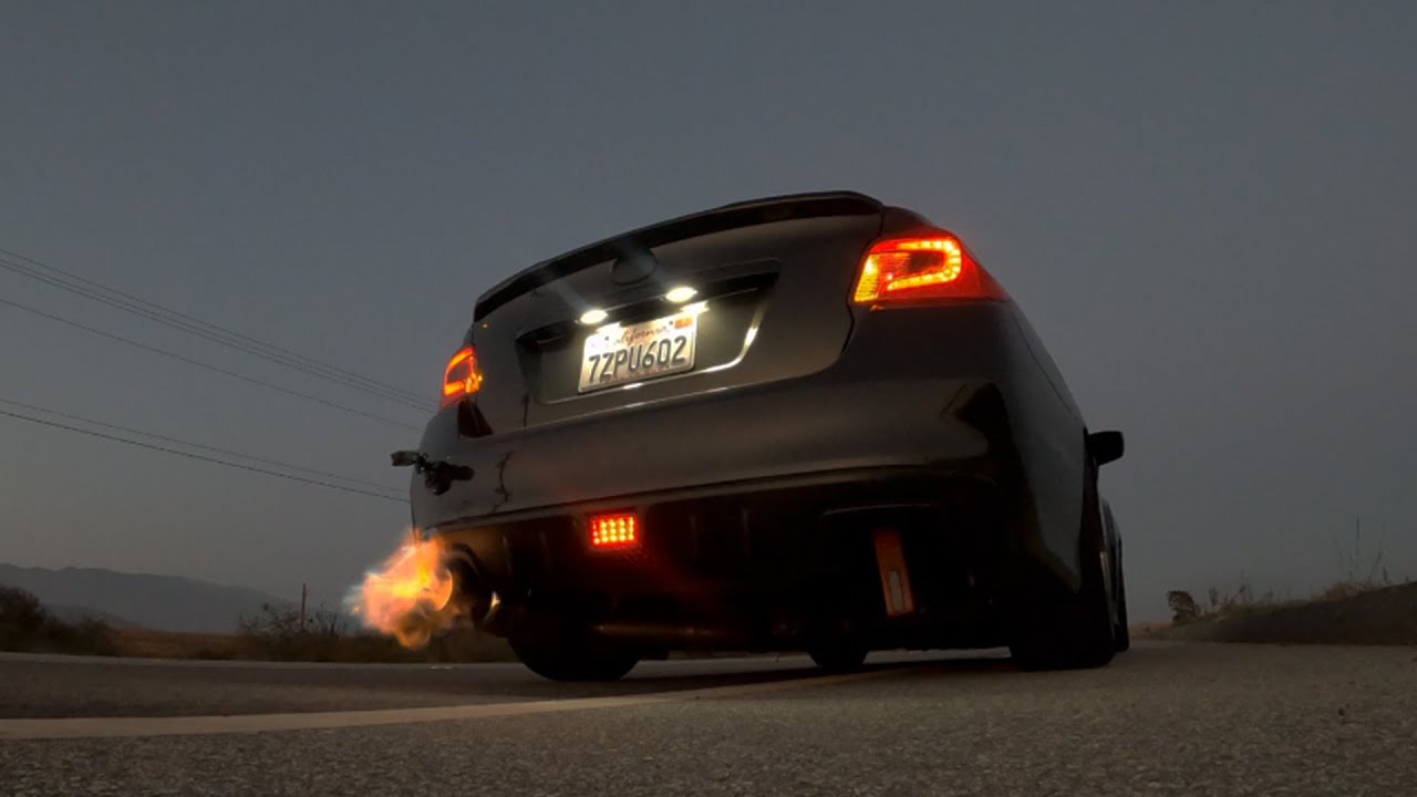 WRX Revs, Flames, Pulls & More! - YouTube