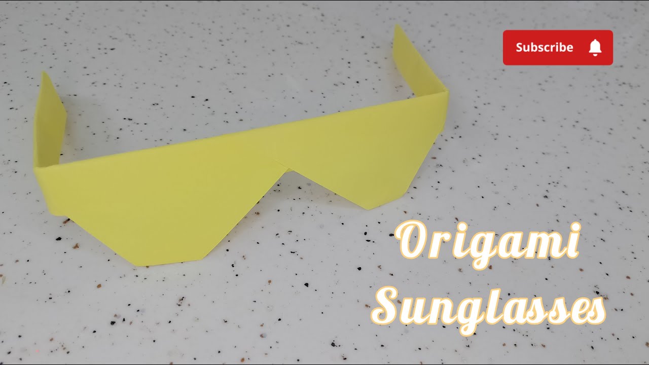 Origami Sunglasses 🕶 || Easy to make || Paper Crafts || Origami Craft ...