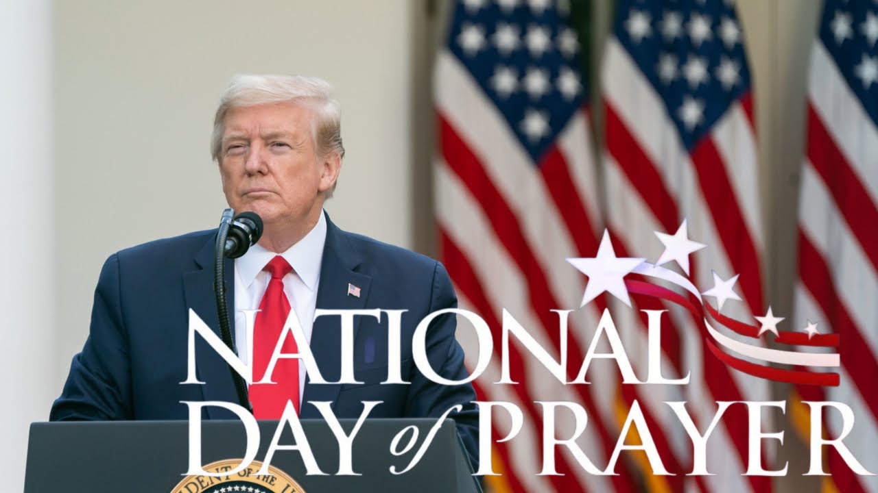 WE PRAY: President Trump gives AMAZING national Day of Prayer Speech at ...