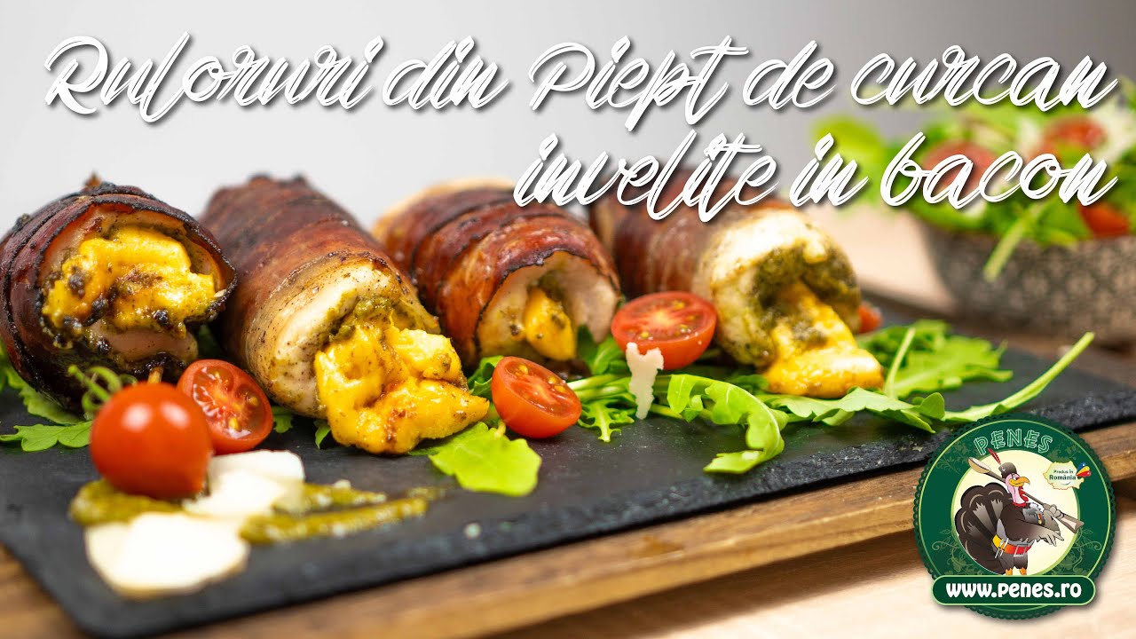 Rețeta Peneș Curcanul | Rulouri din piept de curcan învelite în bacon ...
