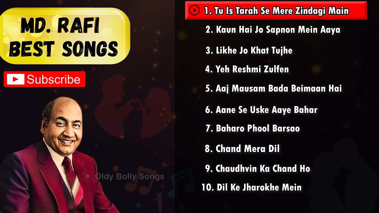 Mohammed Rafi Best Songs | 4K Rafi songs | Old Hindi Songs - YouTube