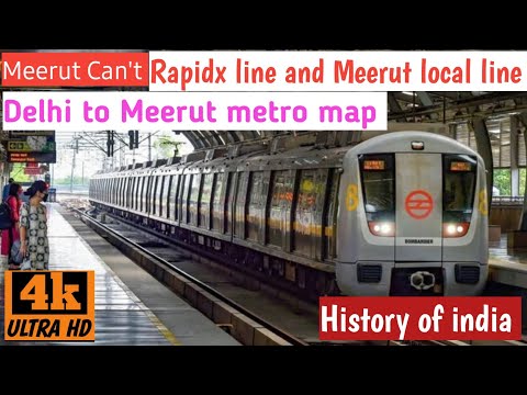 Delhi Meerut rrts map | Meerut metro map / sahibabad to modipurm rrts ...