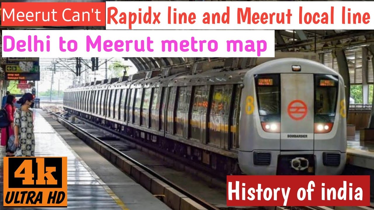 RRTS TRAINS DELHI_MEERUT Rapidx and Meerut metro map - YouTube