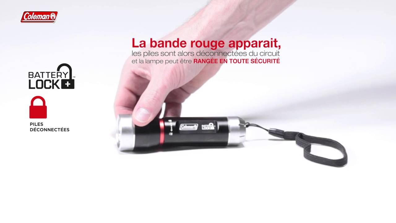 Coleman® BatteryLock™ Divide+ 200 Lampe torche LED - FR - YouTube