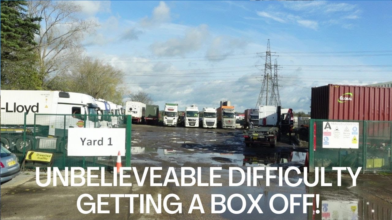 Unbelievable Difficulty Getting A Box Off Again! HGV Trucking Nightmare ...