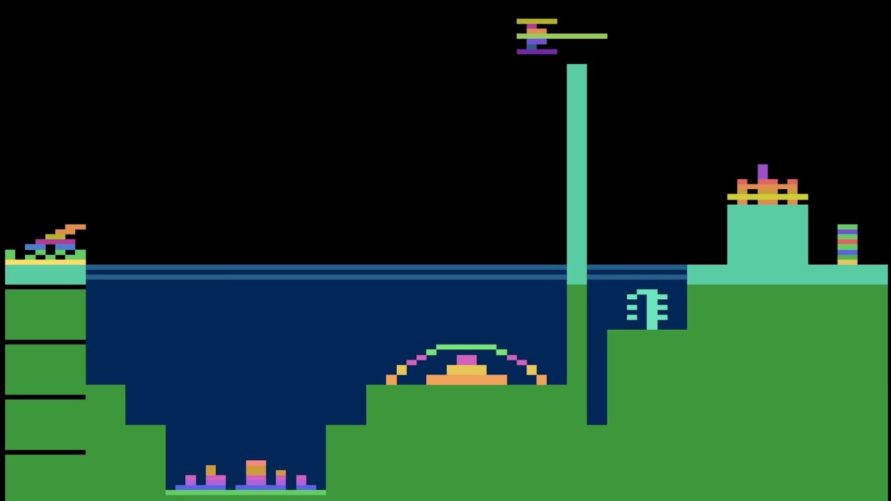 Atlantis Gameplay Atari 2600 - YouTube