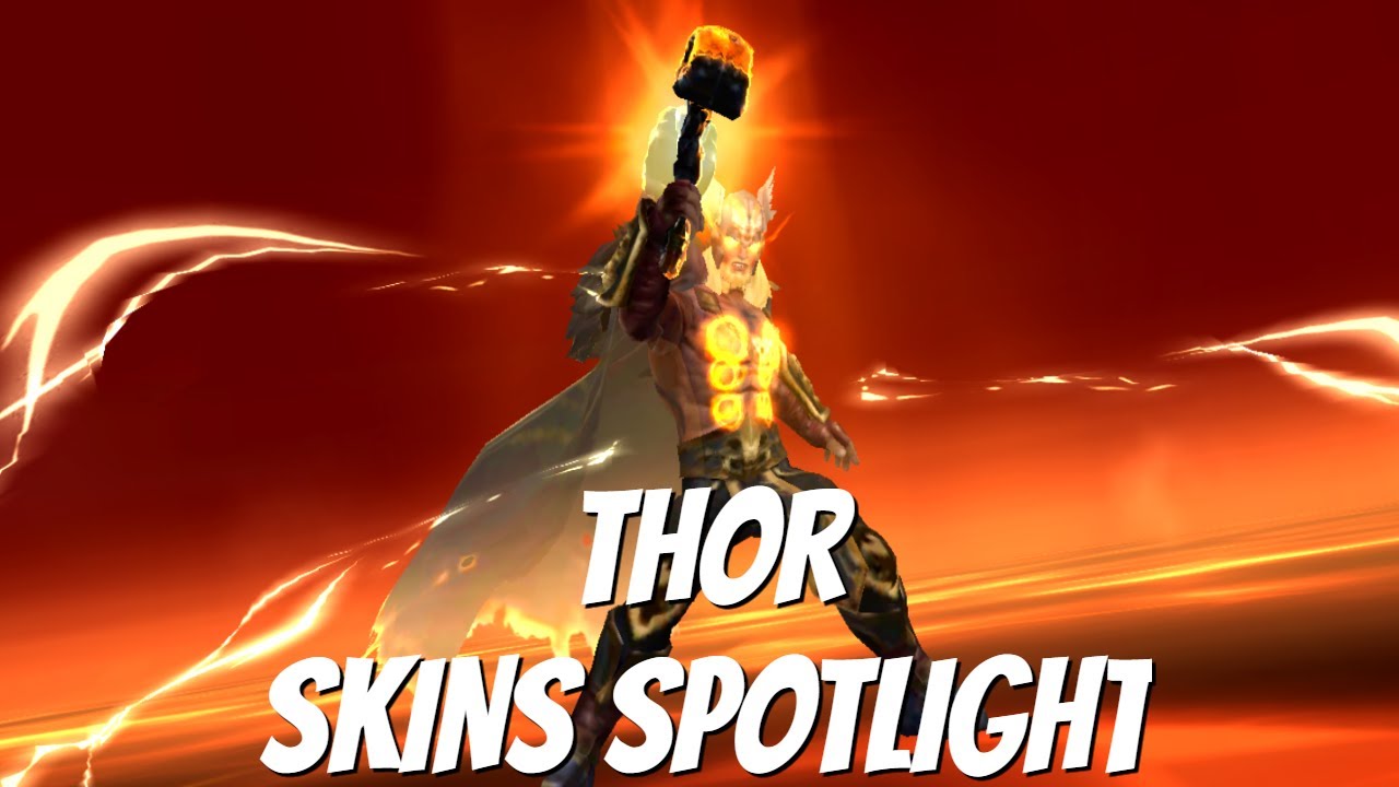 THOR ALL SKINS SPOTLIGHT | Marvel Super War - YouTube