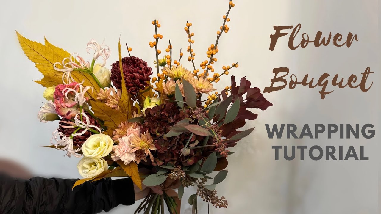How to Wrap a Flower Bouquet || Flower BouquetWrapping Techniques/Ideas ...