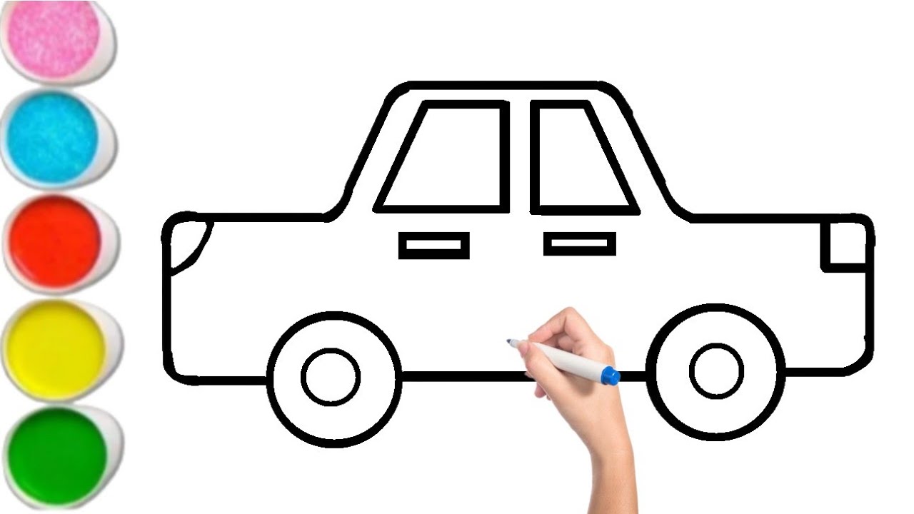 how to draw a car easy drawing car step by step beautiful car 🚗 drawing ...