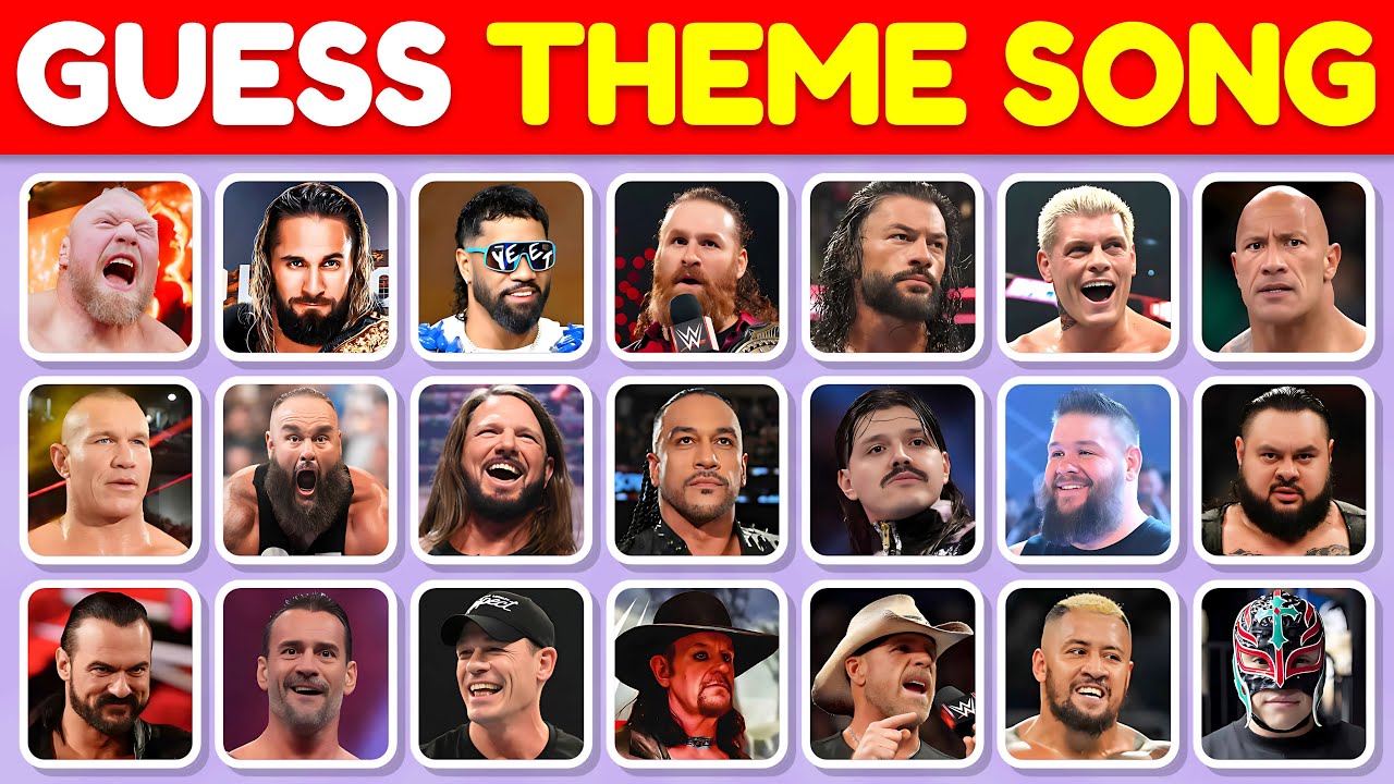 Can You Guess WWE Superstars by Their Theme Song 🎶🤔 | Jey Uso, Roman ...