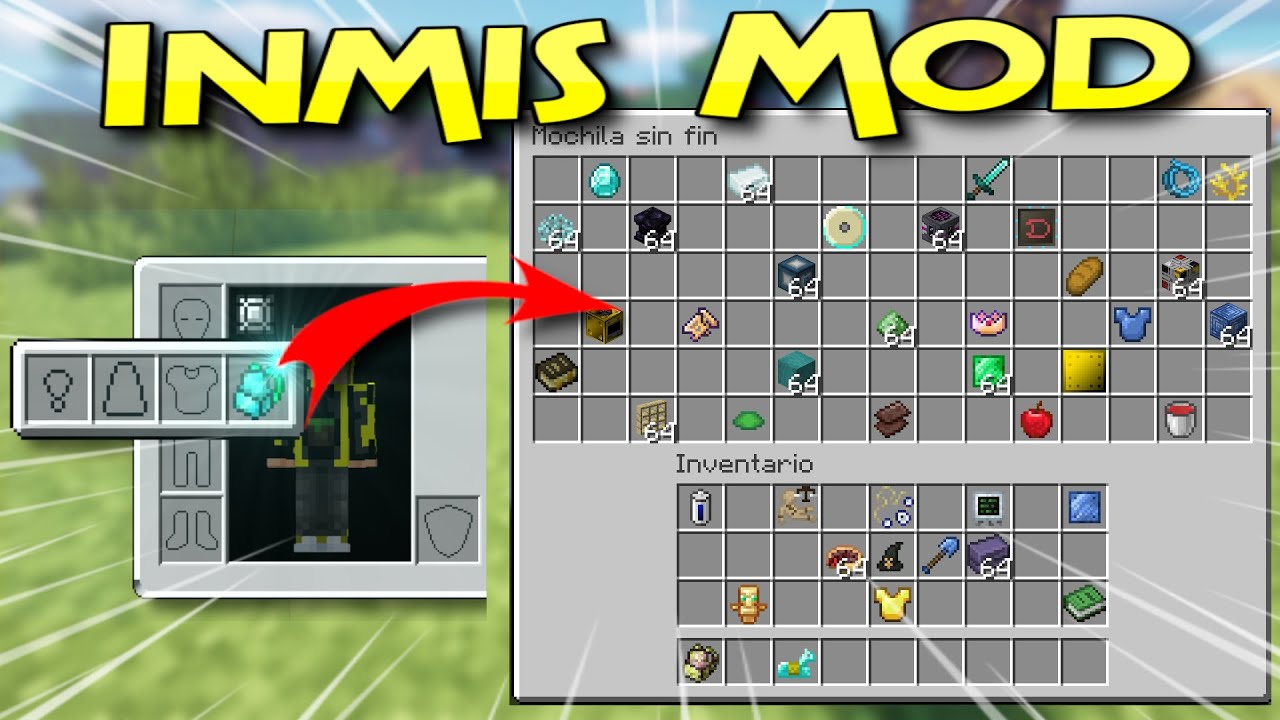 Mochilas Elegante Para Tu Aventura | Inmis Mod | Fabric | Minecraft 1. ...