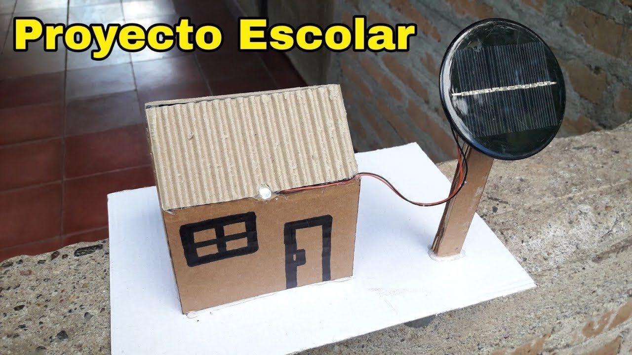 Increíble maquete con iluminación usando panel solar | proyecto escolar ...