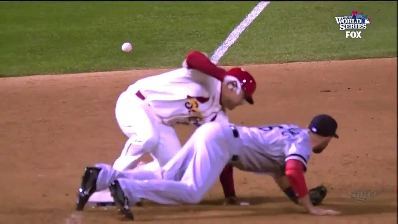 Cardinals take Game 3 of World Series on obstruction call - YouTube