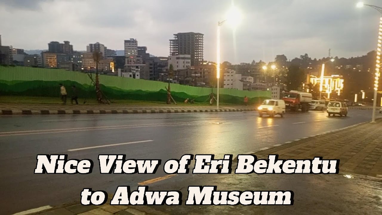 Amazing View of Piassa Eri Bekentu to Adwa Museum, Addis Ababa ...