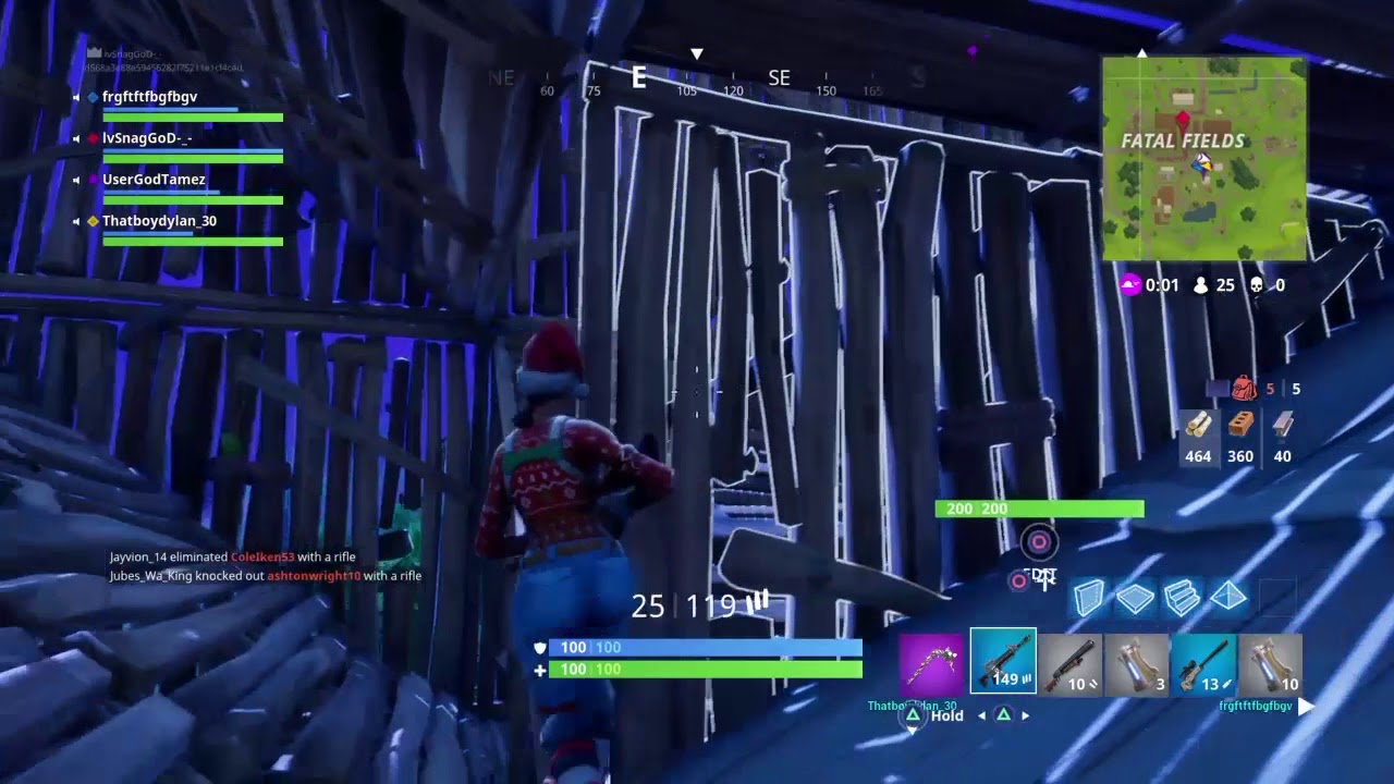 WE TOOK OVER FATAL Fields! HUGE BASE BUILT ON TOP OF THE BARN ...