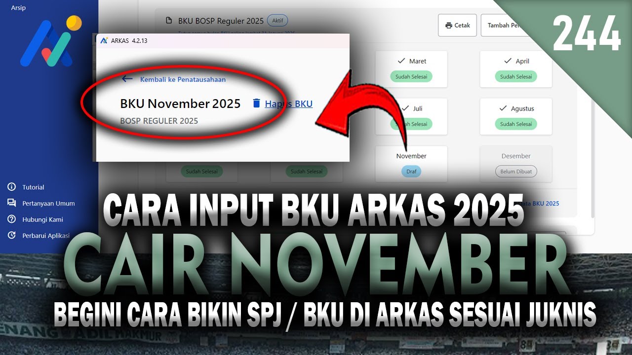 MUDAH !! Cara Input BKU di ARKAS Untuk Tahap 2 Yang Cair November 2025 ...