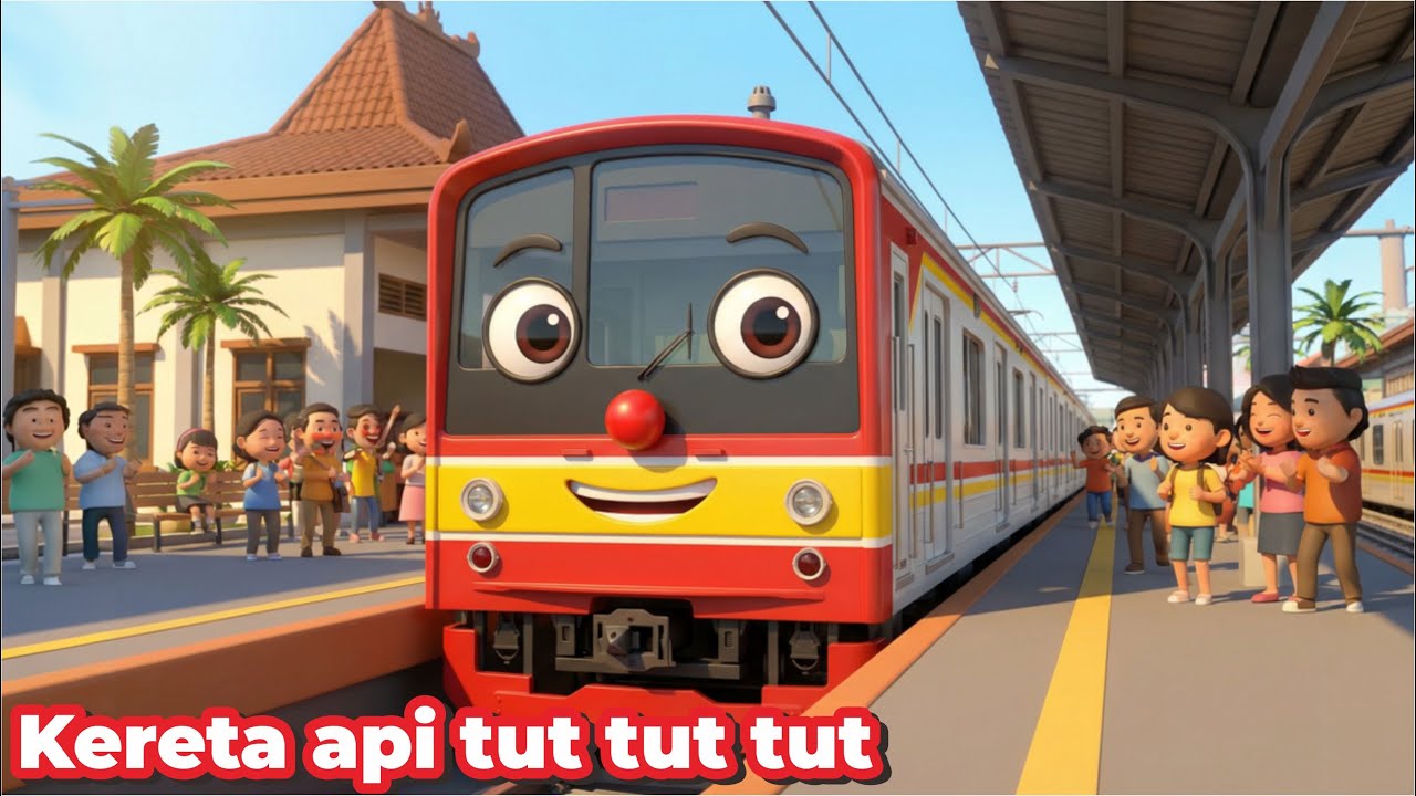 🚂 Naik Kereta Api Tut Tut Tut – Lagu Anak Indonesia 3D Lucu & Edukatif ...