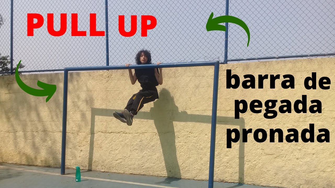 tutorial da barra de pegada pronada=( pull up )=/exercício para ...