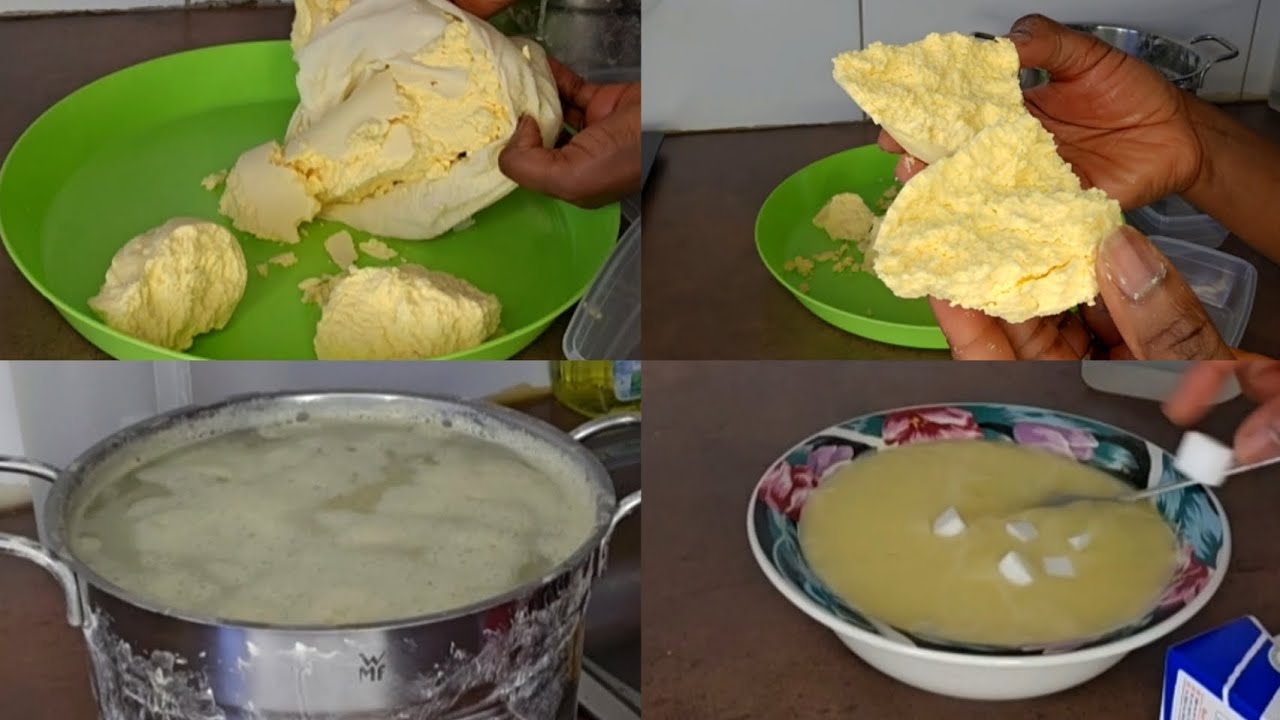 how I make pap or Akamu for my family - YouTube