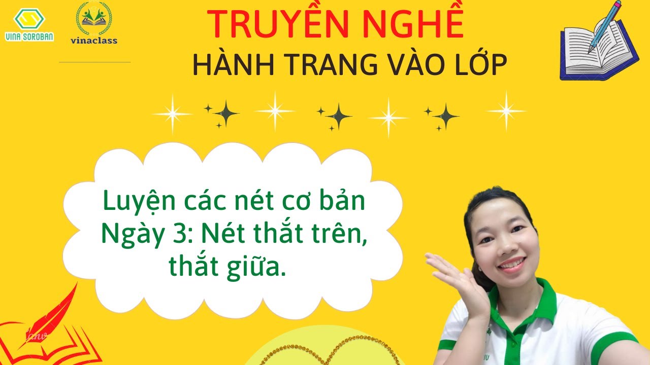 Ngày 3: Nét thắt trên r, v, s, nét thắt giữa k - YouTube