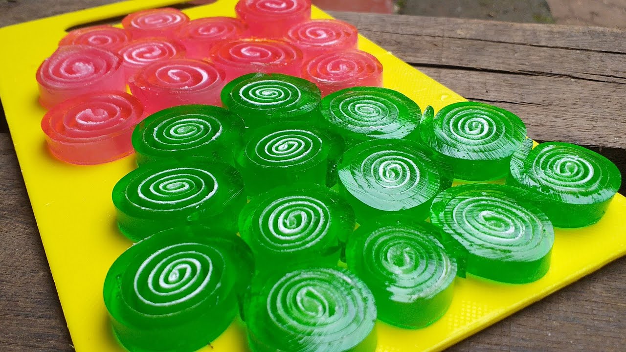 PERMEN JELLY GULUNG | Cuma 4 bahan - YouTube