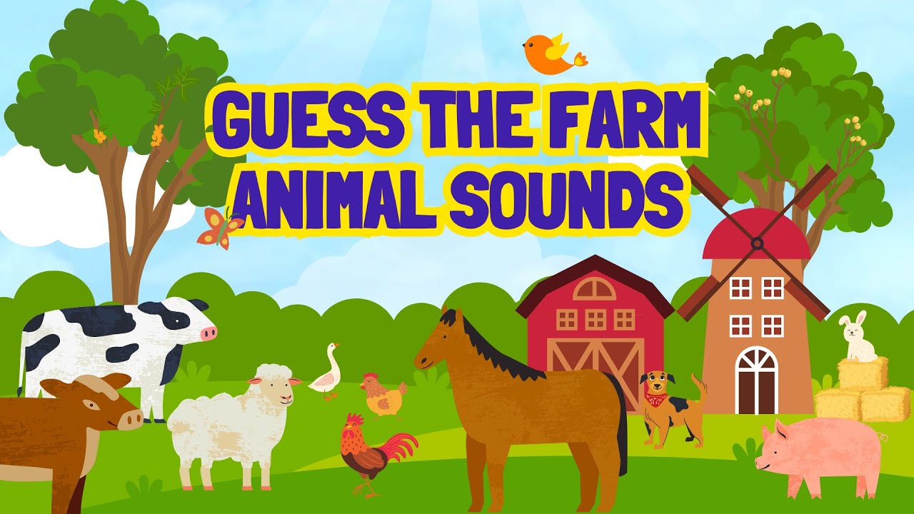 Guess the Farm Animal Sound! Fun Animal Game for Toddlers ...