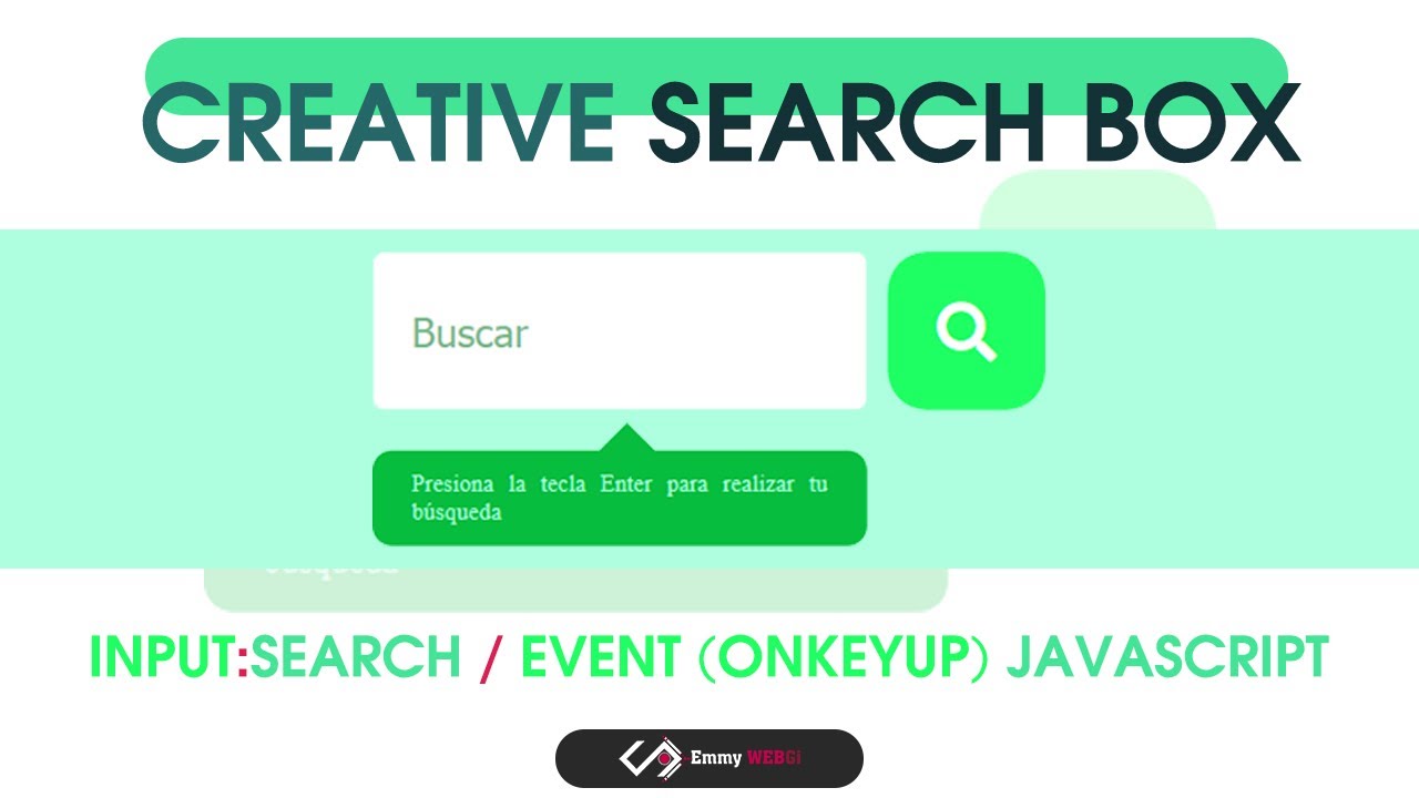 Creative Search Box Inputsearch Event Onkeyup De Javascript Youtube 9959