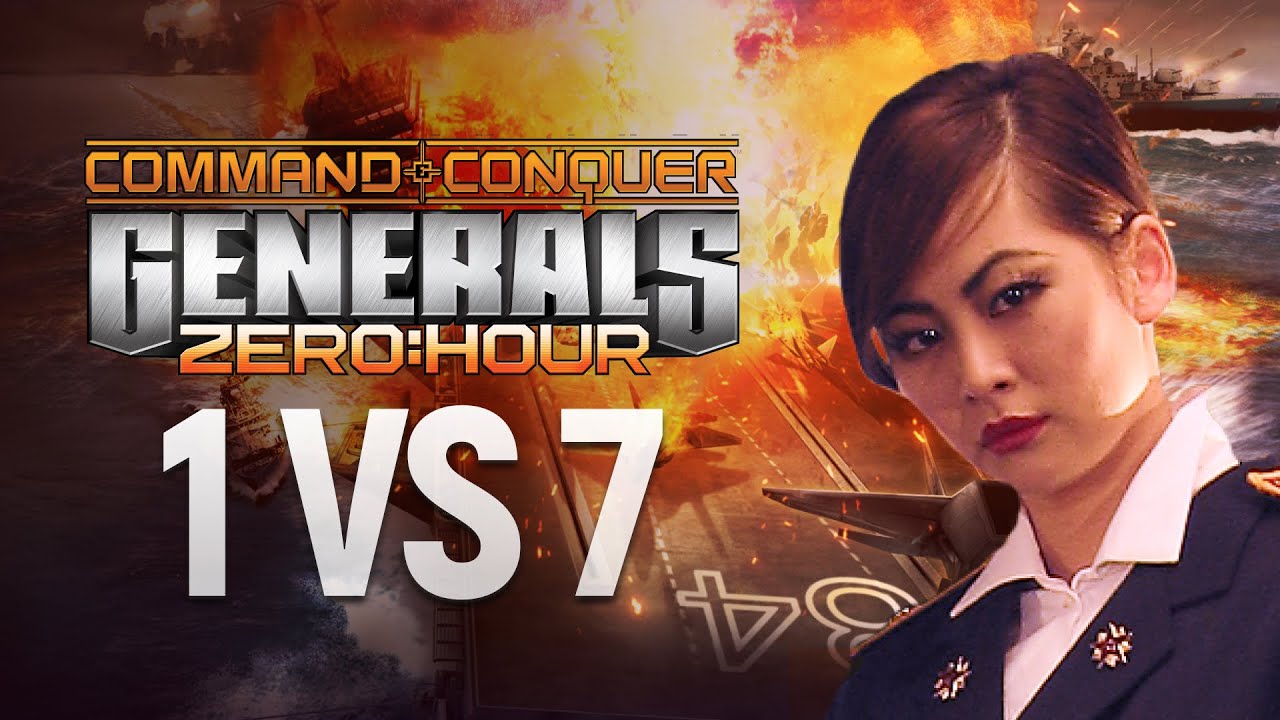 Generals Zero Hour 1vs7 - Infantry vs 7 Tank Hard Army - YouTube