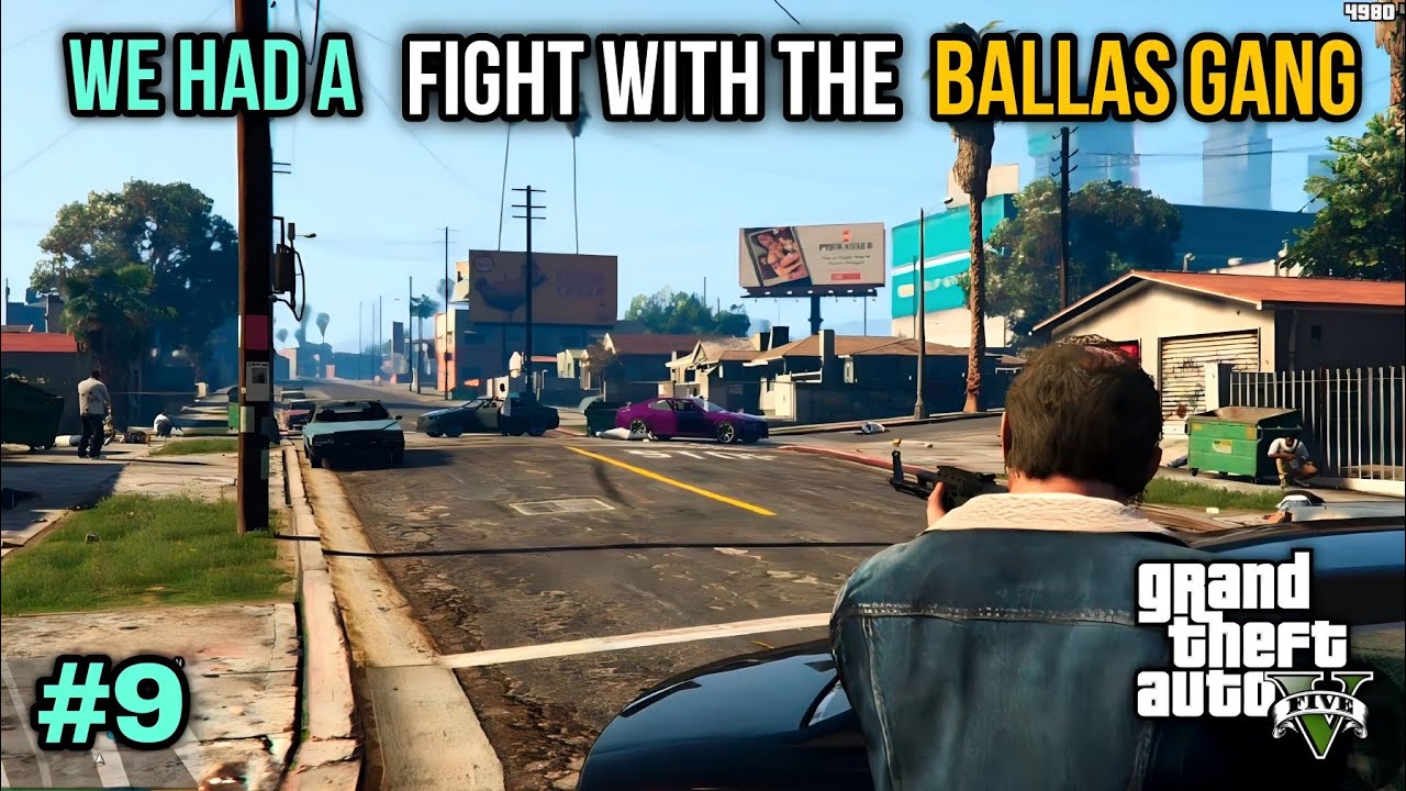 WE HAD FIGHT WITH THE BALLAS GANG | GTA V GAMEPLAY #9 - YouTube