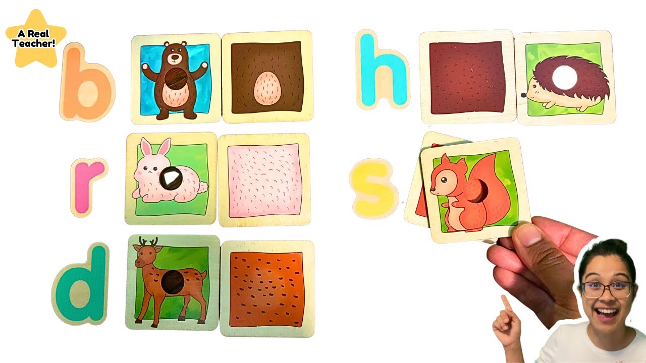 🌳 Forest Animal Patterns Puzzle! | Learn Phonics, Letters, Colors ...