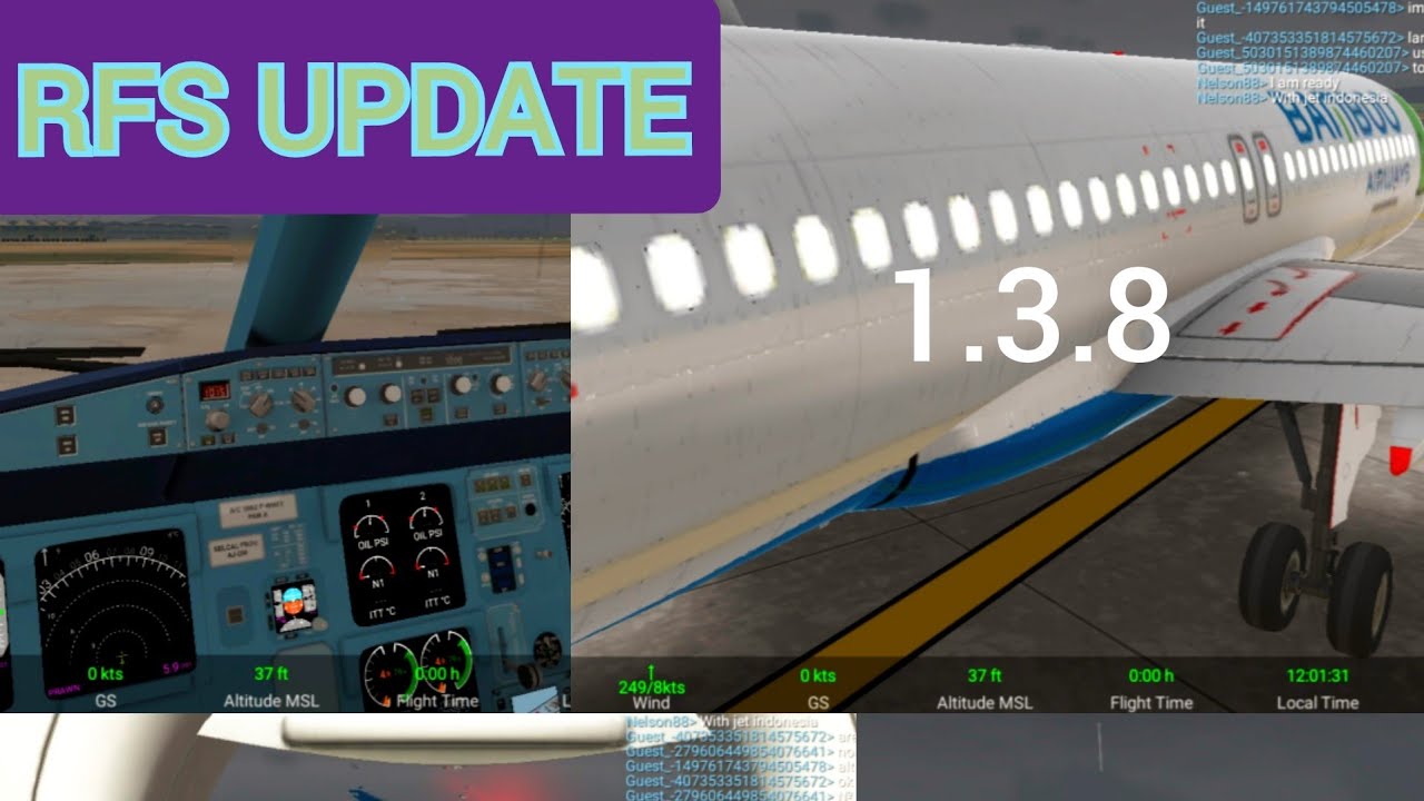 RFS Real Flight Simulator Update| 1.3.8(Cập nhật thời tiết) | Hiệu ứng ...