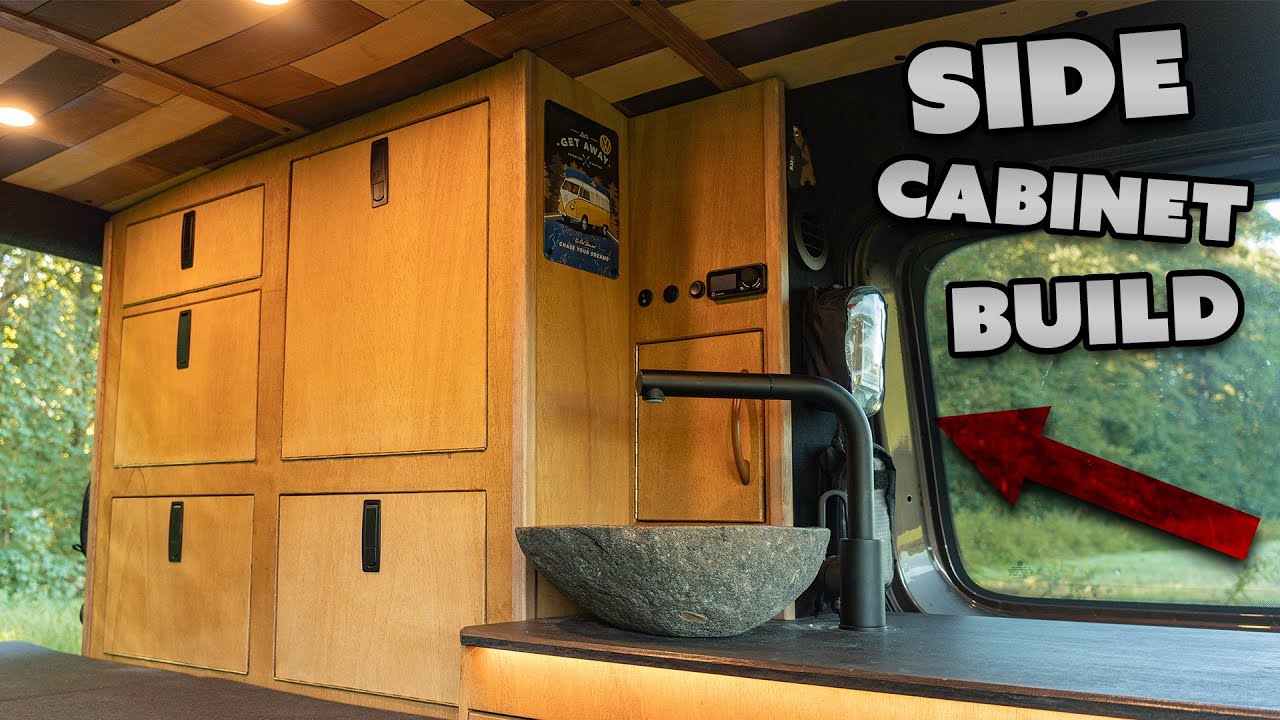 Storage Side Cabinet Build | VW Caddy Maxi Camper Conversion PT. 9 ...
