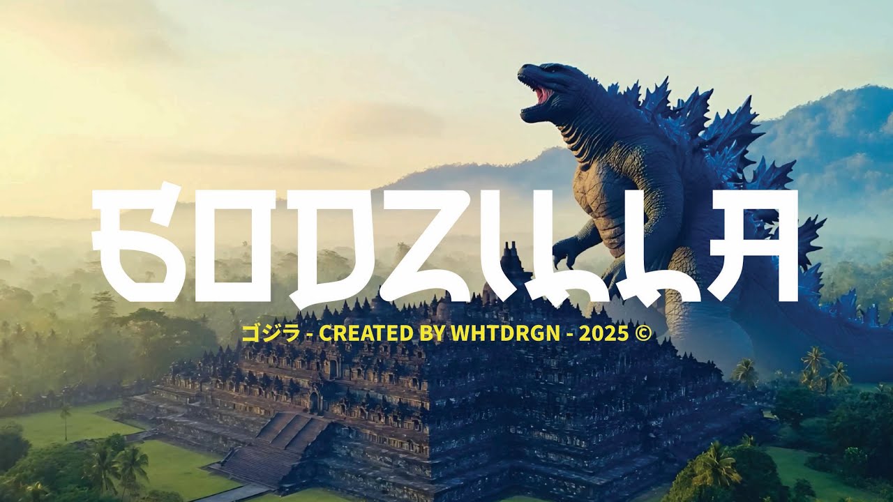 GODZILLA X EIFEL TOWER X BOROBUDUR X WHITE HOUSE X PYRAMID X LONDON X ...