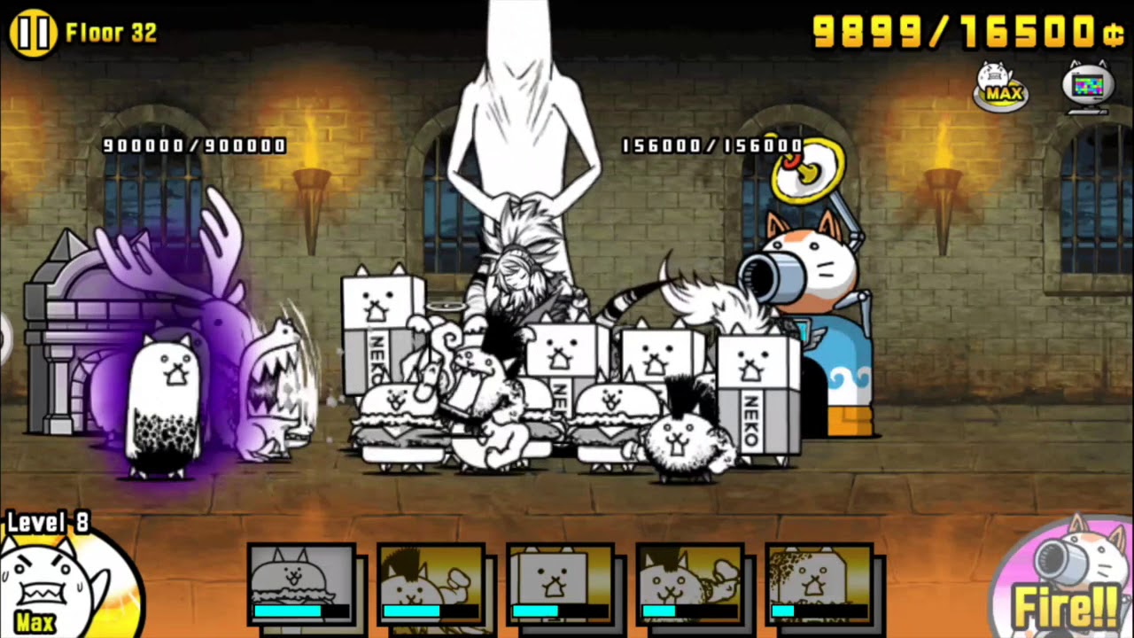 Battle Cats 6.7 | Heavenly Tower Floor 32 (Kubiluga Cheese) - YouTube