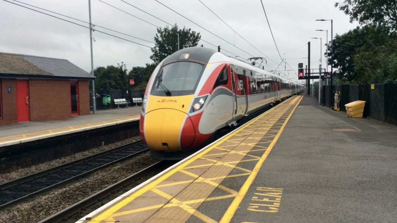 LNER AZUMA passing Northallerton with tones celebrating scotland livery ...