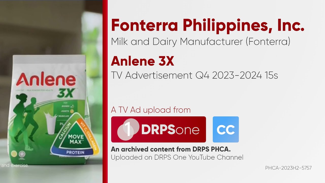 Anlene 3X TV Ad Q4 2023-2024 15s (Philippines) [CC] - YouTube