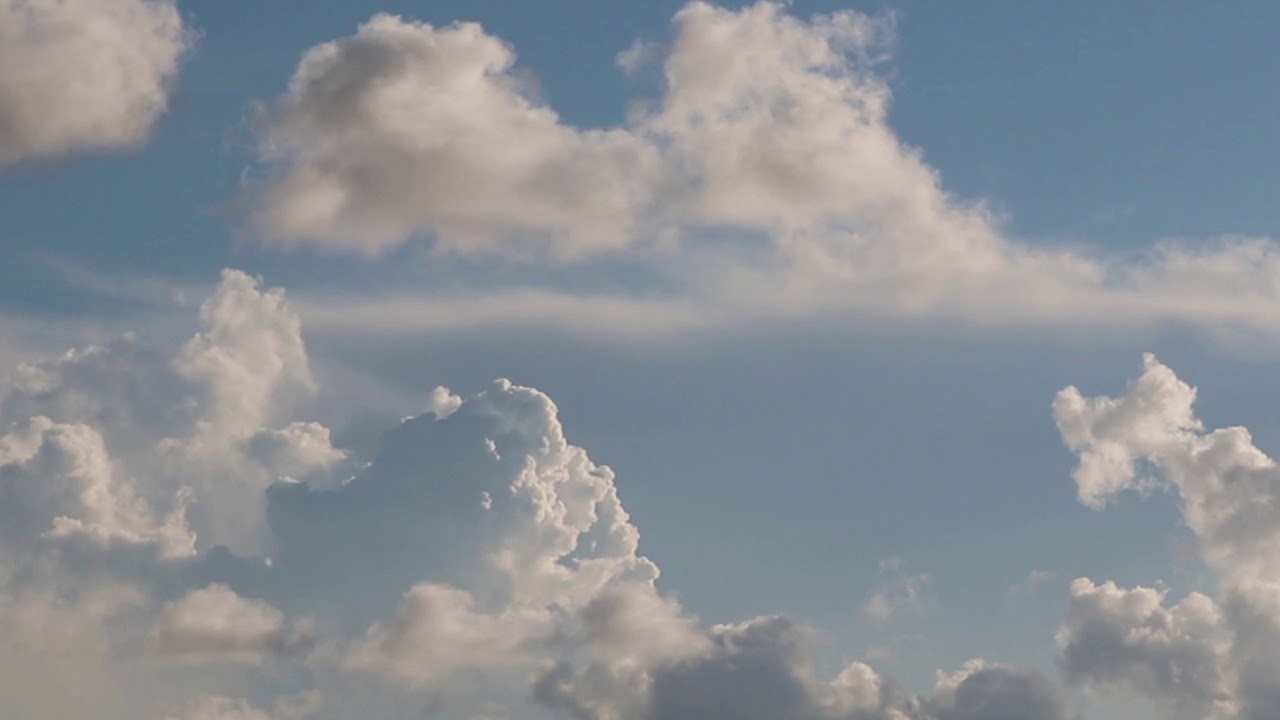 Distant Cumulonimbus Clouds - Sky Watch 10/15/2017 - YouTube