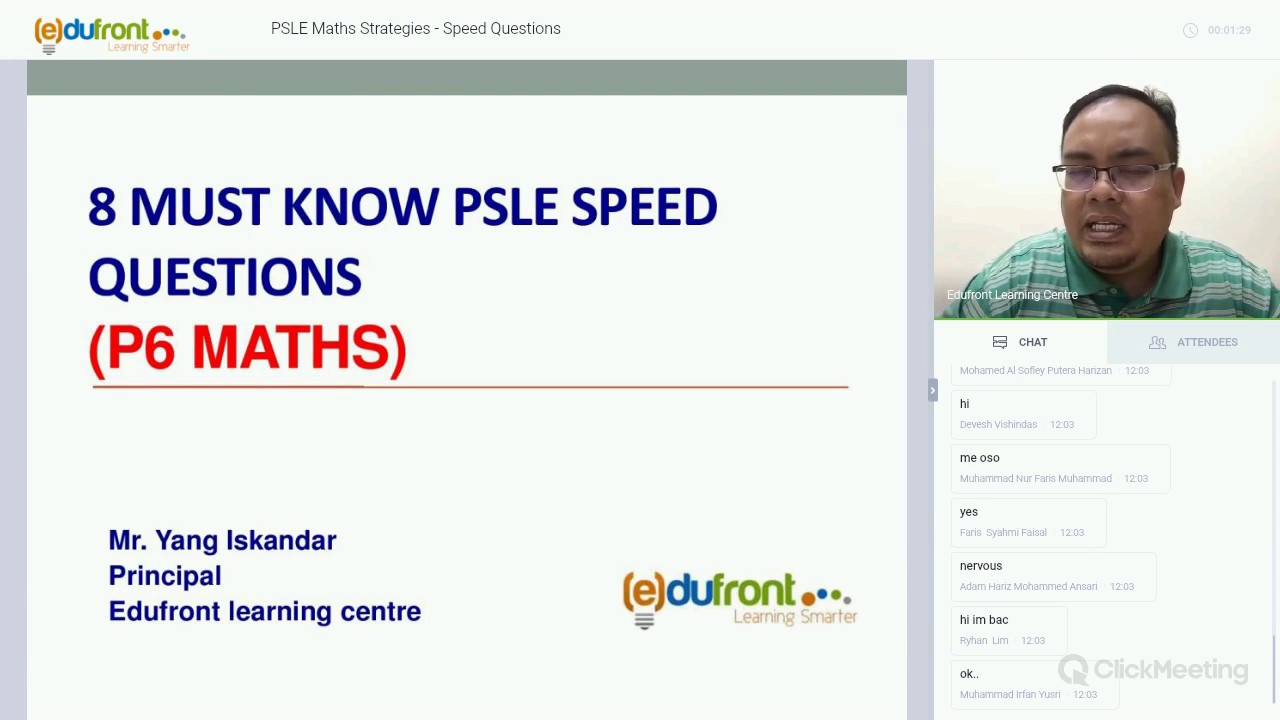 P6 Maths - 8 types of Speed Questions - YouTube