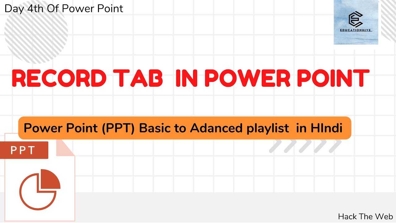 How to Use the Record Tab in PowerPoint | Day #4th of Power Point | # ...