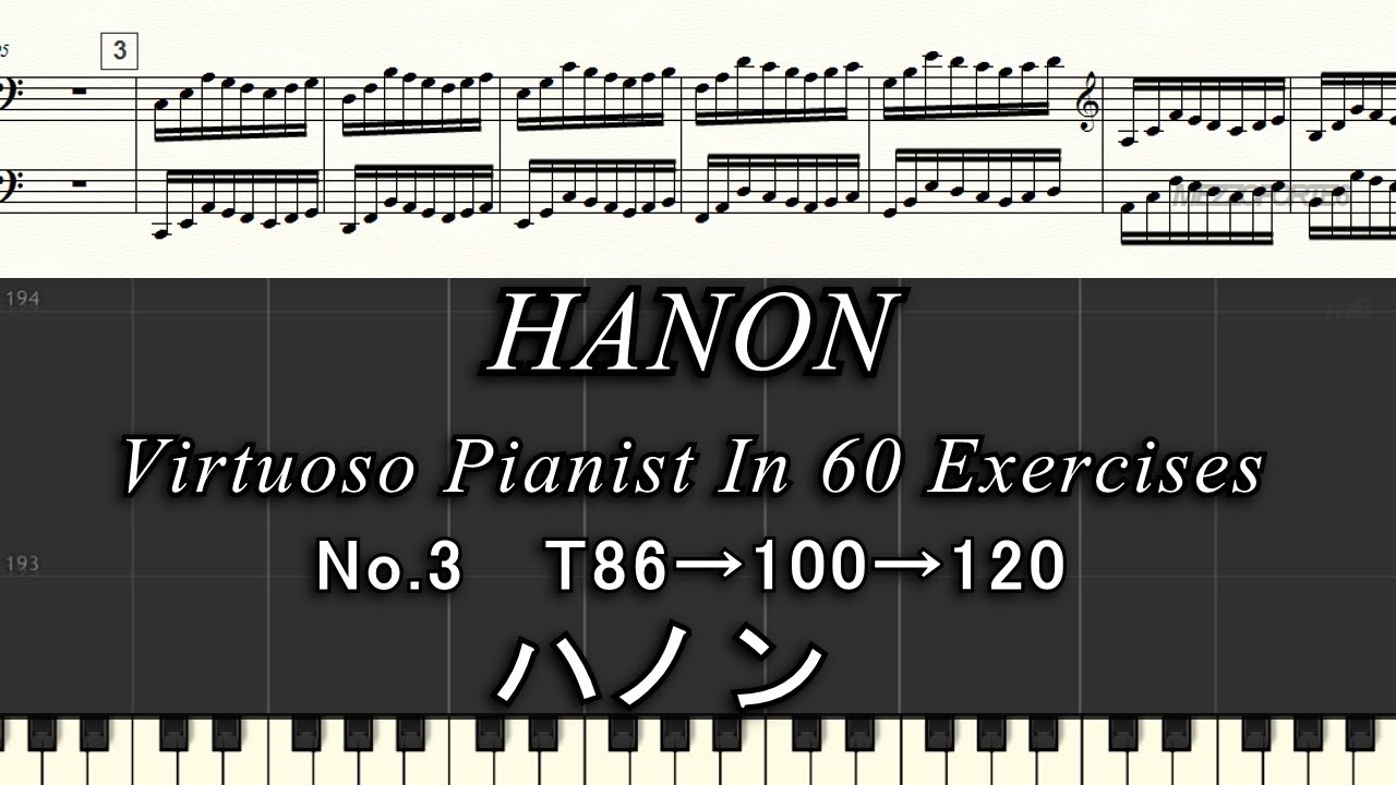 HANON 3 ハノン - YouTube