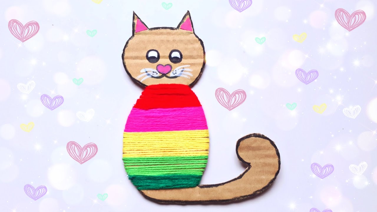 DIY Cat Paper Craft: Easy and Adorable - YouTube